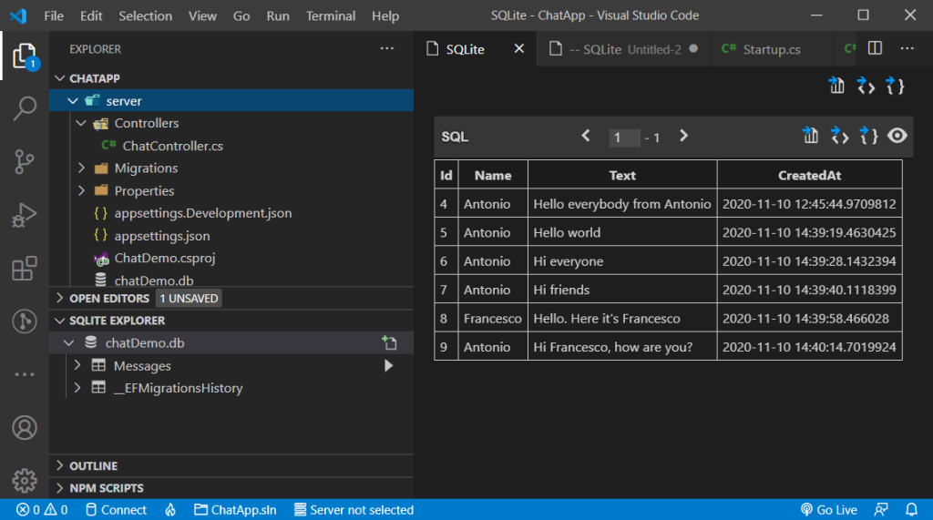 How-to create Web API Project with ASP.NET Core and SQLite - Antonio Esposito